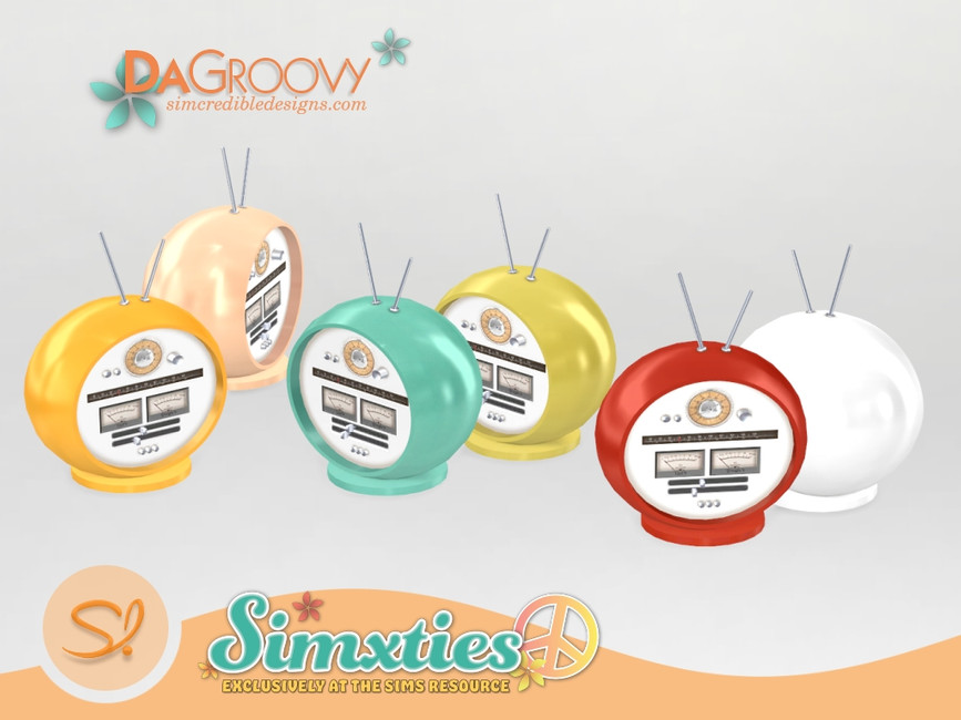 The Sims Resource - Simxties Da Groovy vintage stereo