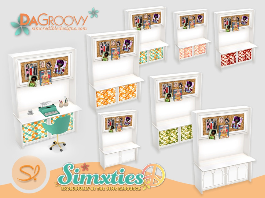 The Sims Resource - Simxties Da Groovy desk