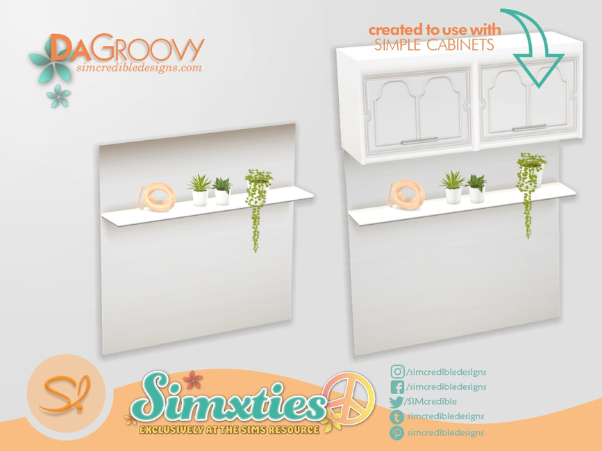 The Sims Resource - Simxties Da Groovy wall shelf