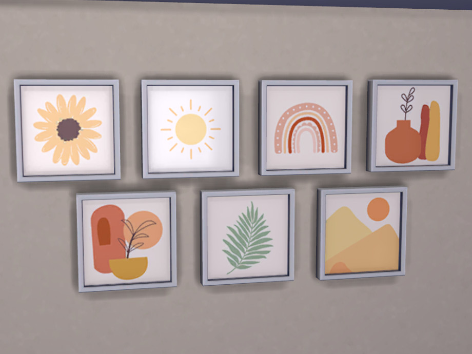 The Sims Resource | Minimalist Decorative Frames