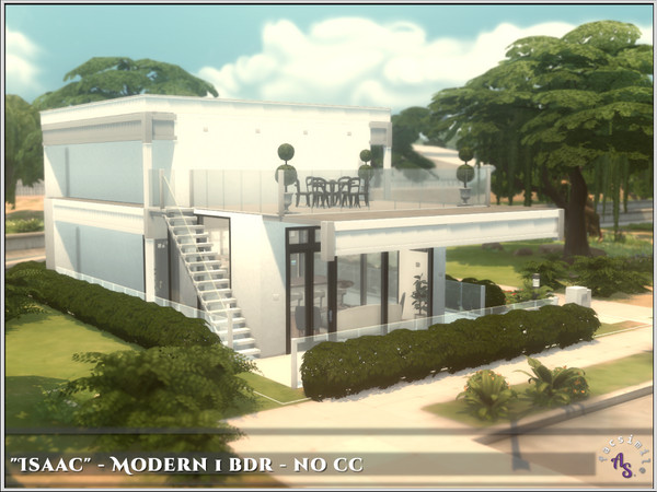 The Sims Resource | "Isaac" - Modern 1 Bedroom (no cc)