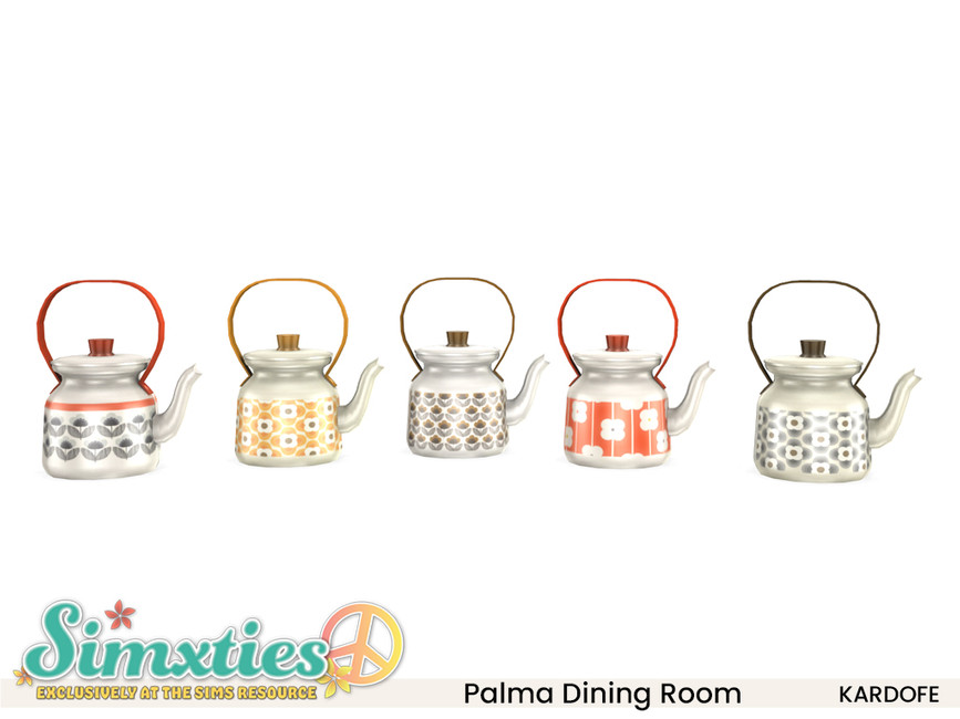 The Sims Resource - Simxties_kardofe_Palma Dining Room_Teapot