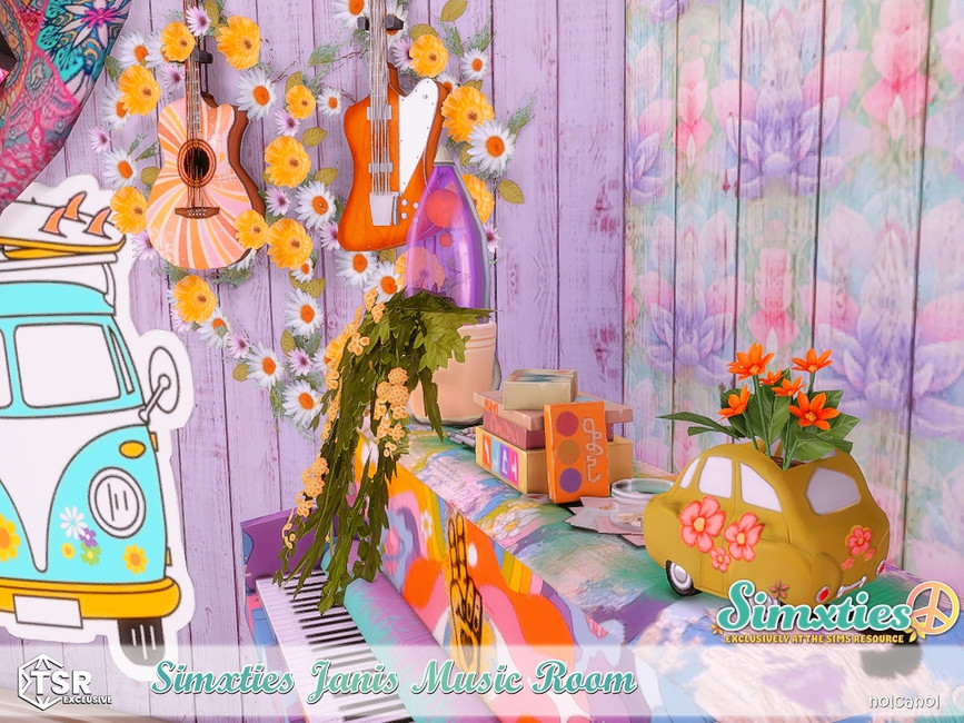 The Sims Resource - Simxties Janis Music Room / TSR CC Only