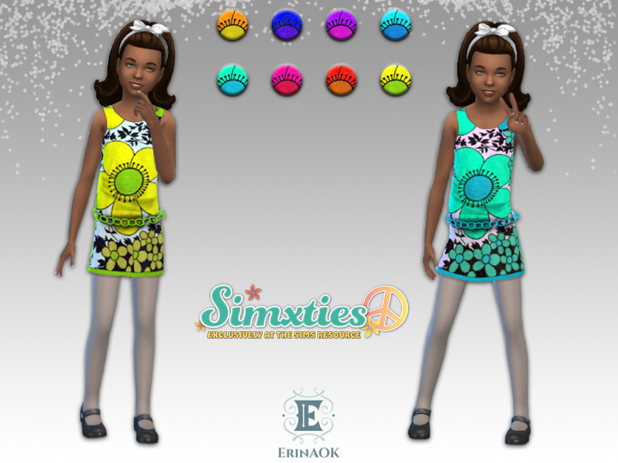 The Sims Resource - Simxties Girl's Dress