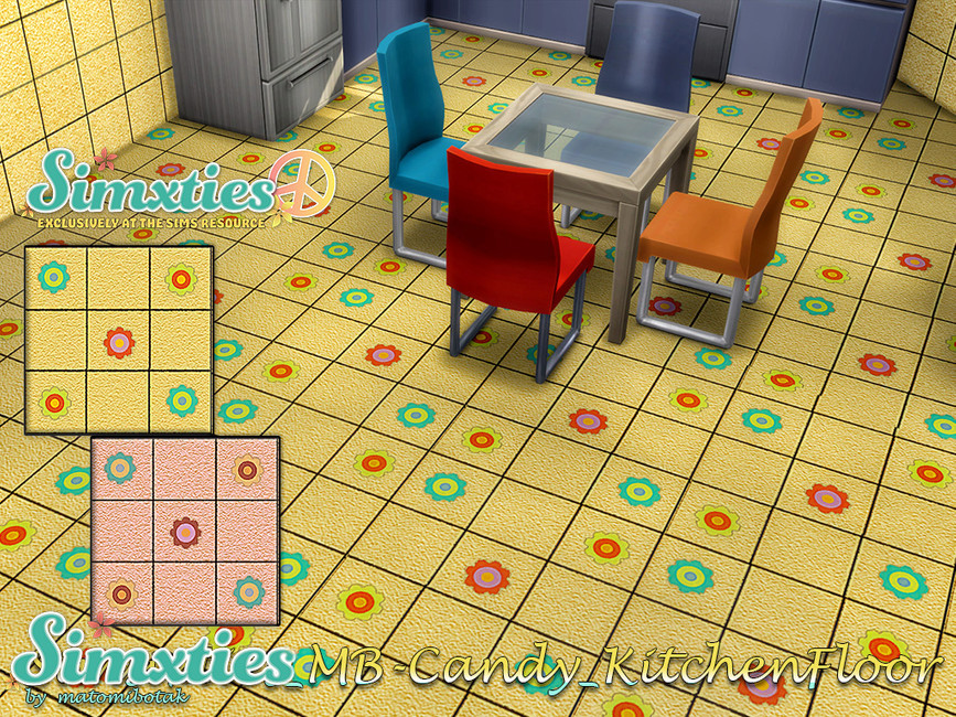 The Sims Resource - Simxties_MB-Candy_KitchenFloor
