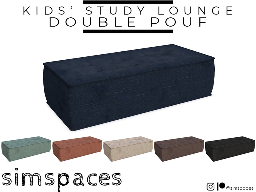 The Sims Resource - Kids' Study Lounge - double pouf