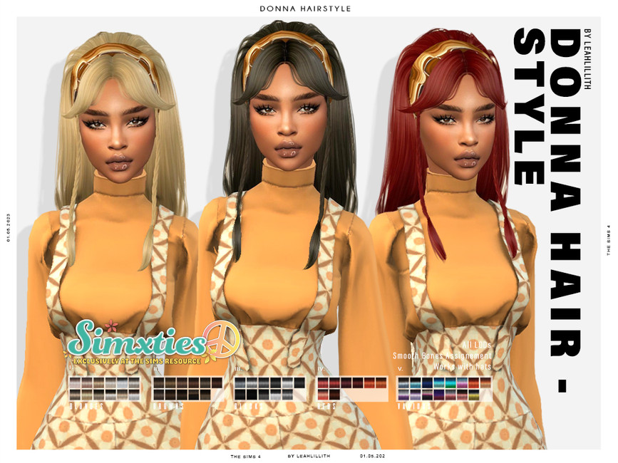 The Sims Resource - Simxties Donna Hairstyle