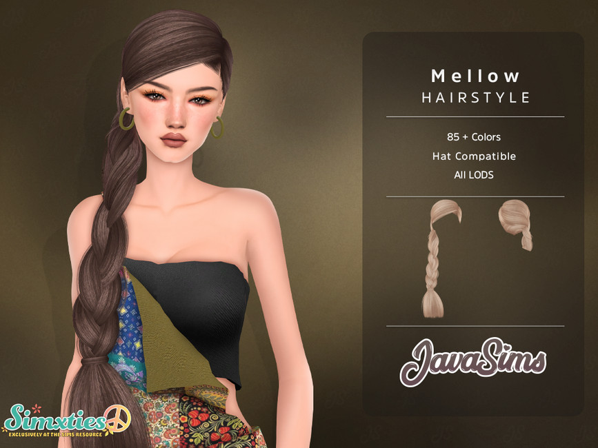 The Sims Resource - Simxties - Mellow (Hairstyle)