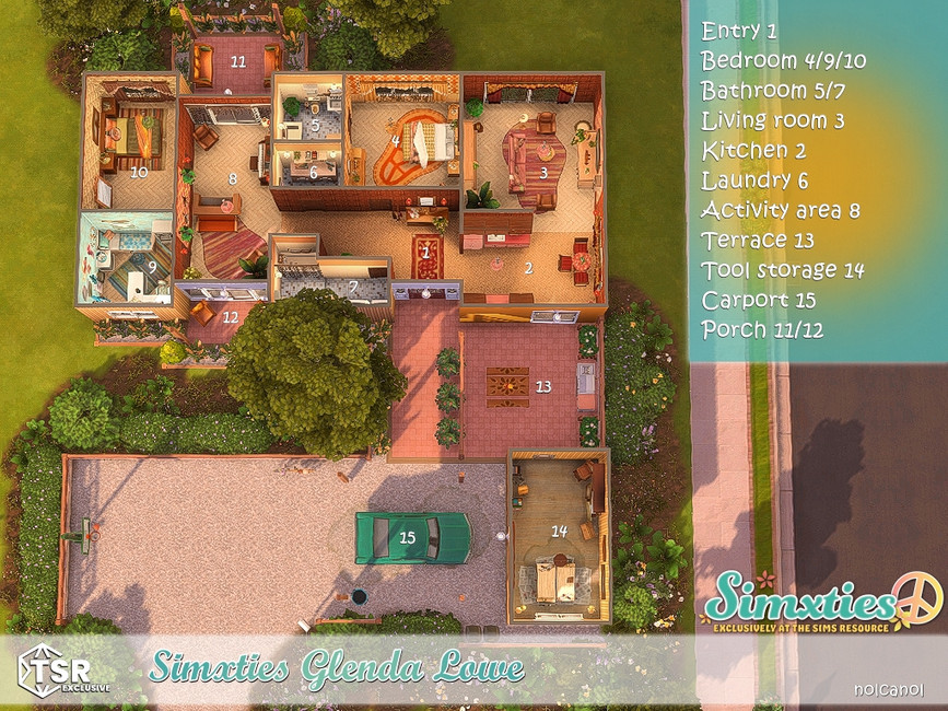 The Sims Resource - Simxties Glenda Lowe / TSR CC Only