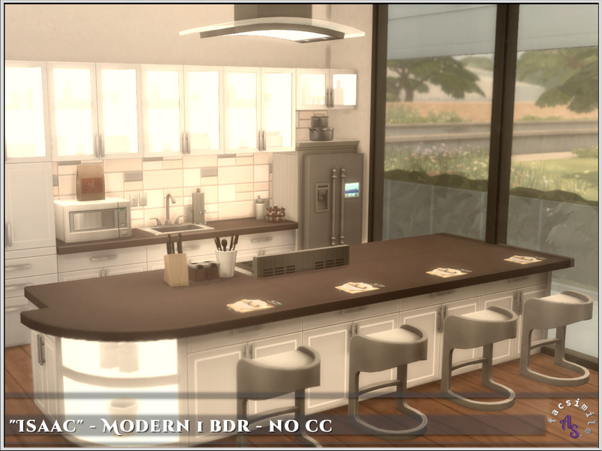 The Sims Resource - "Isaac" - Modern 1 Bedroom (no cc)