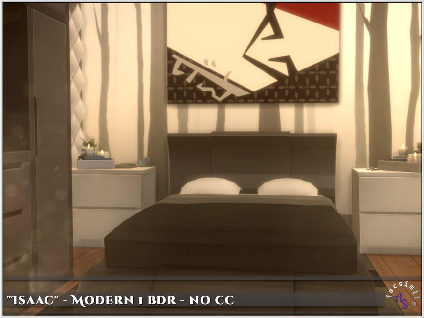 The Sims Resource - "Isaac" - Modern 1 Bedroom (no cc)
