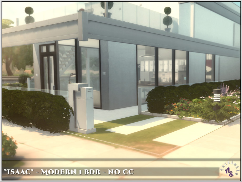 The Sims Resource | "Isaac" - Modern 1 Bedroom (no cc)