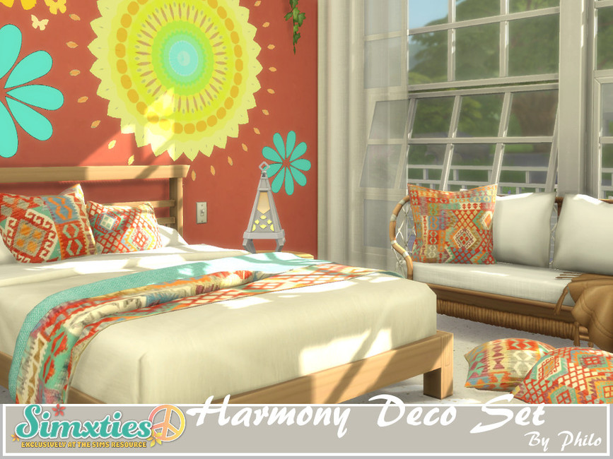 The Sims Resource - Philo Simxties Harmony Deco Set