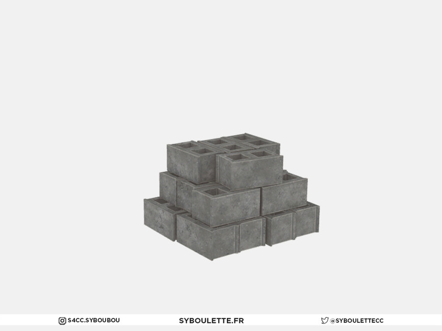 The Sims Resource - In construction - Cinder block pile V1
