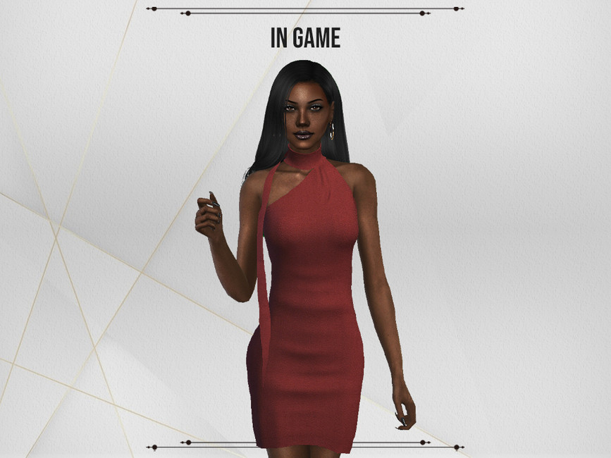 The Sims Resource - Rita Neck Dress