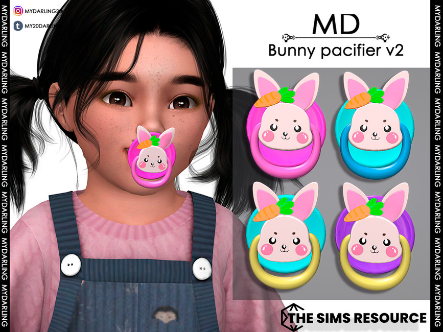 The Sims Resource - Bunny pacifier v2 Toddler