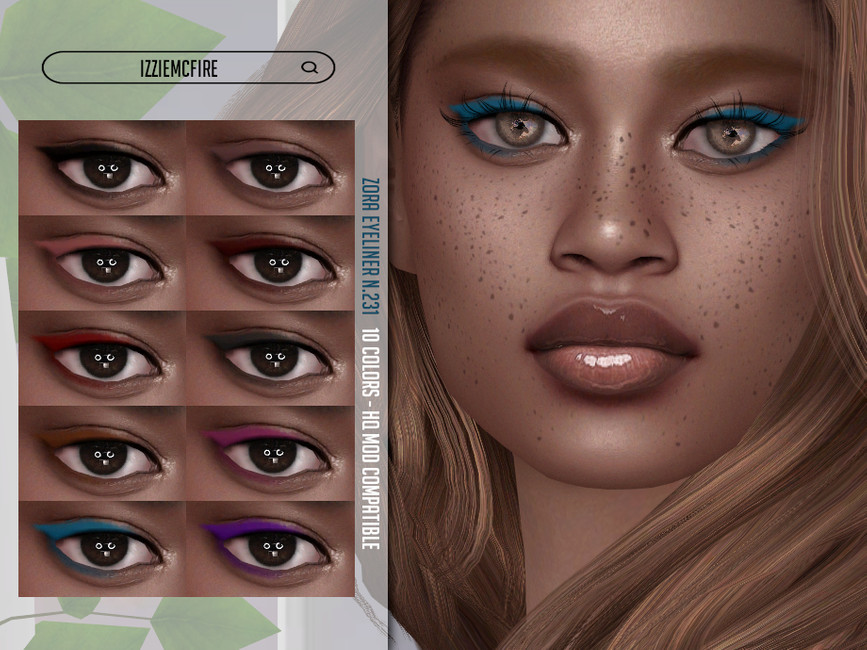 The Sims Resource - IMF Zora Eyeliner N.231