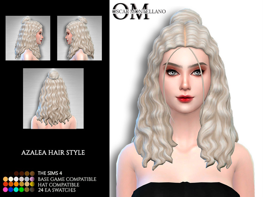 The Sims Resource - Azalea Hair Style