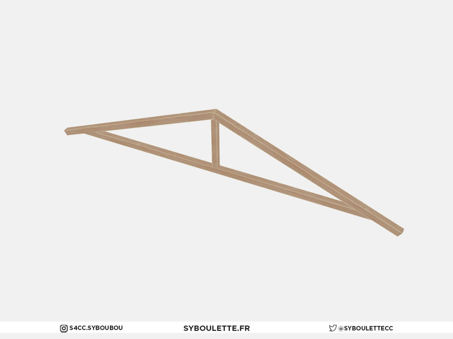 The Sims Resource | In construction - Roof beam 4 tiles