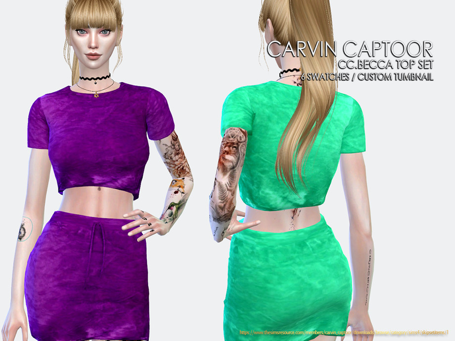 The Sims Resource | CC.Becca Top Set