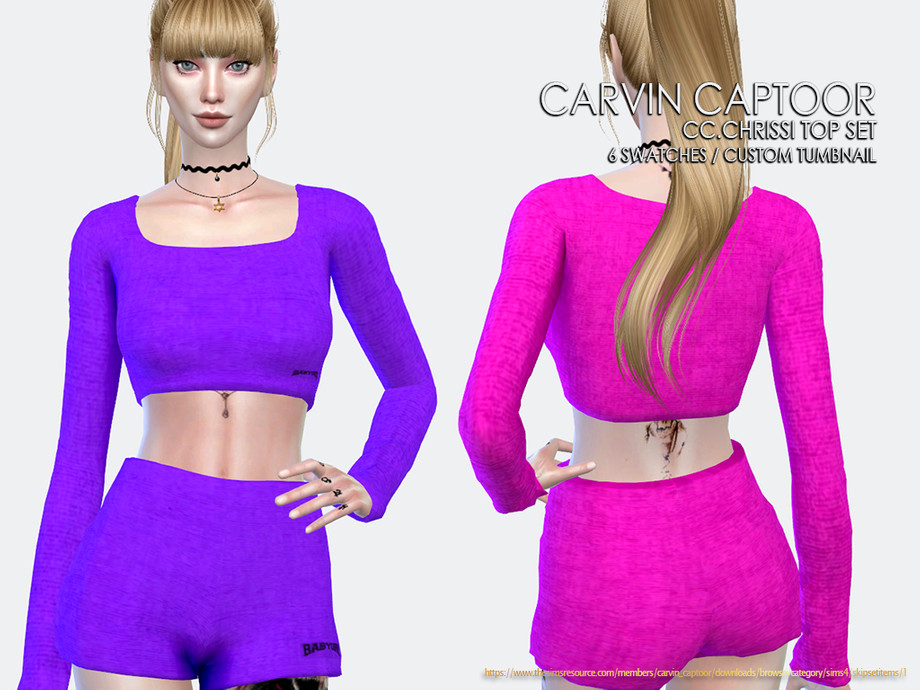 The Sims Resource | CC.Chrissi top Set