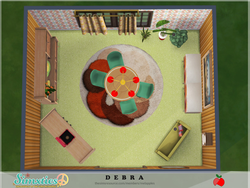 The Sims Resource - Simxties - Debra dining