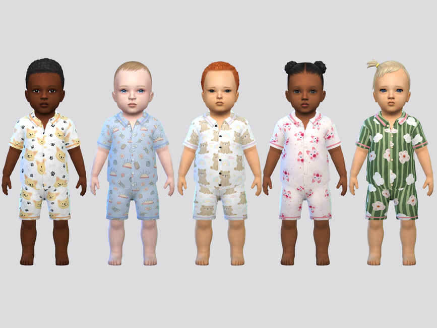 The Sims Resource - Infant Sleep Overalls