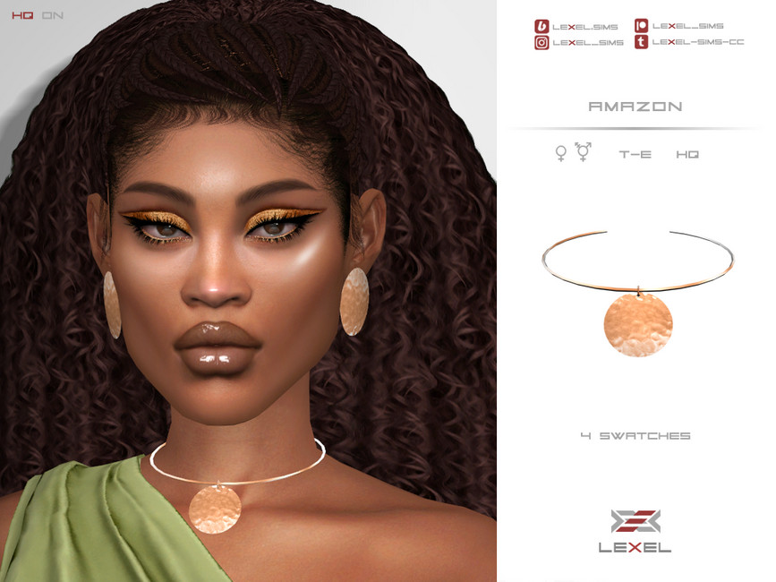 The Sims Resource - Amazon (necklace)