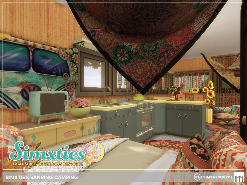 The Sims Resource - Simxties - Vanping Camping CC TSR