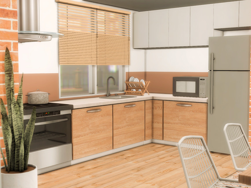 The Sims Resource - Huey Kitchen + Dining (TSR only CC)