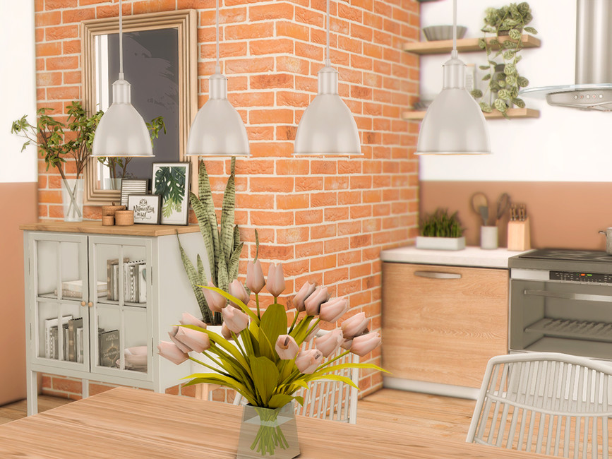 The Sims Resource - Huey Kitchen + Dining (TSR only CC)