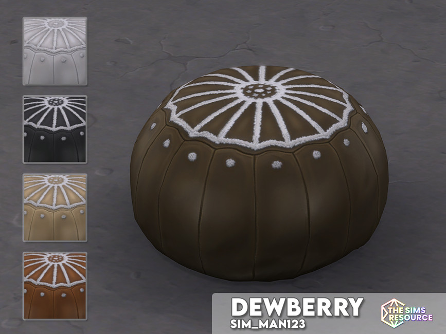 The Sims Resource - Dewberry Ottoman Pouf