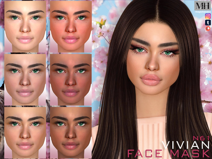 The Sims Resource - Vivian Face Mask N61