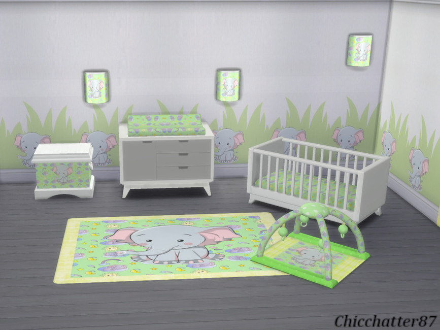 The Sims Resource - Baby Elephant Nursery Set