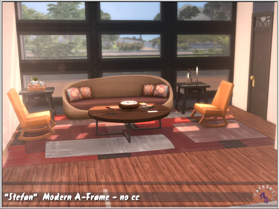 The Sims Resource | "Stefan" - Modern A-frame (no cc)