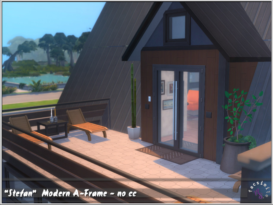 The Sims Resource | "Stefan" - Modern A-frame (no cc)