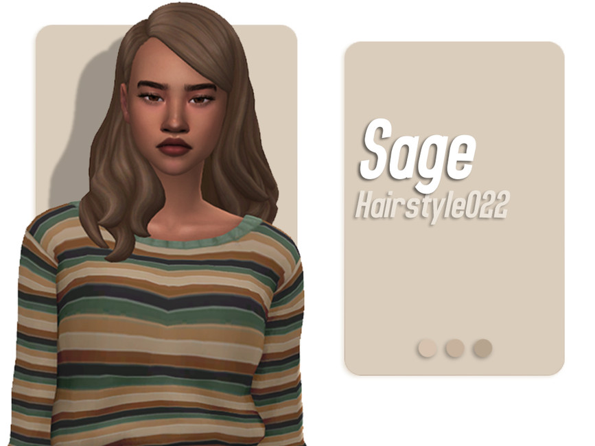 The Sims Resource - Sage Hairstyle