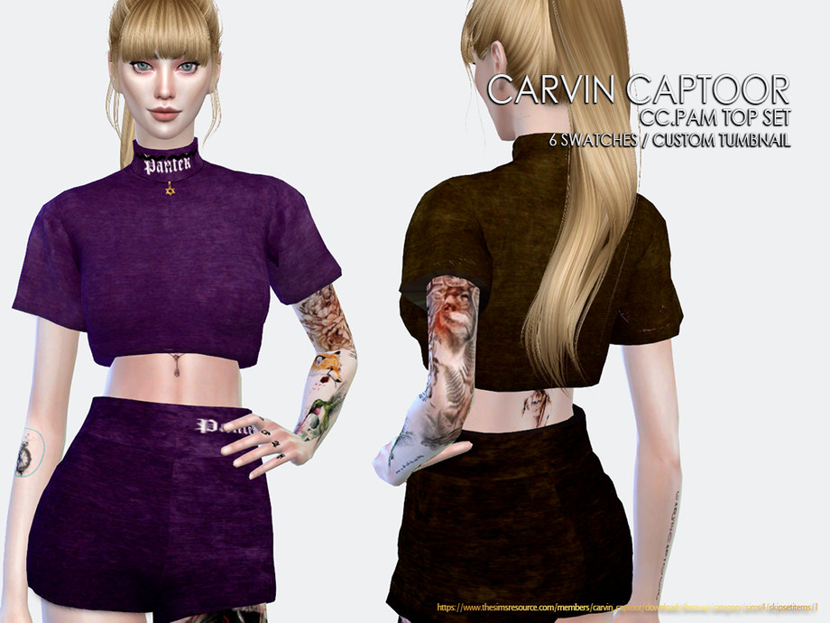 The Sims Resource | CC.Pam Top Set