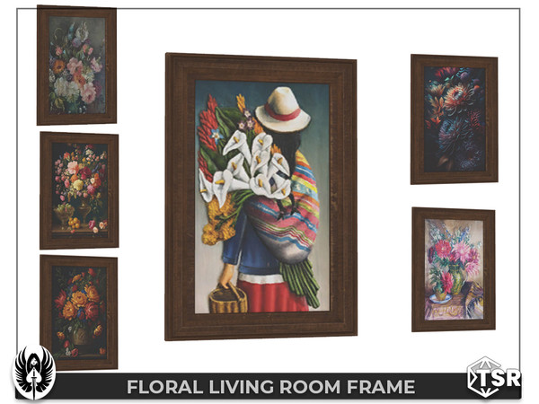 The Sims Resource | Floral Living Room Frame