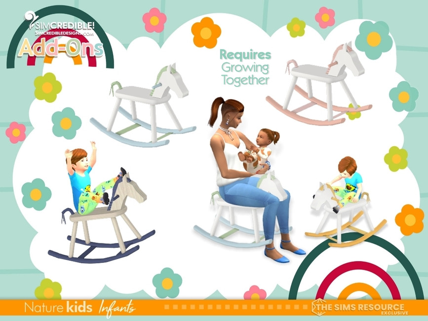 The Sims Resource - Nature Kids Horse Rocking Chair REQUIRES Growing ...