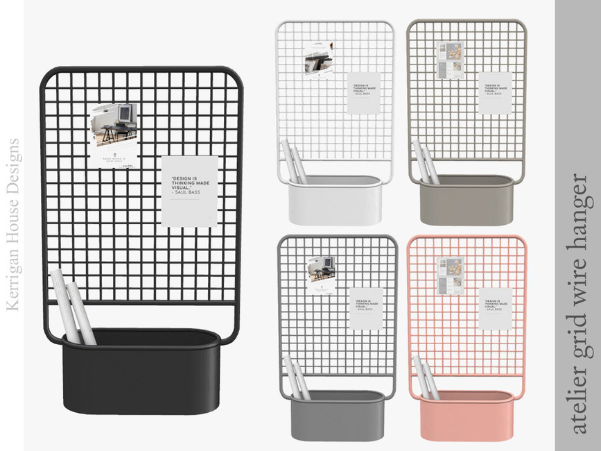 The Sims Resource - KHD Atelier Grid Wire Hanger