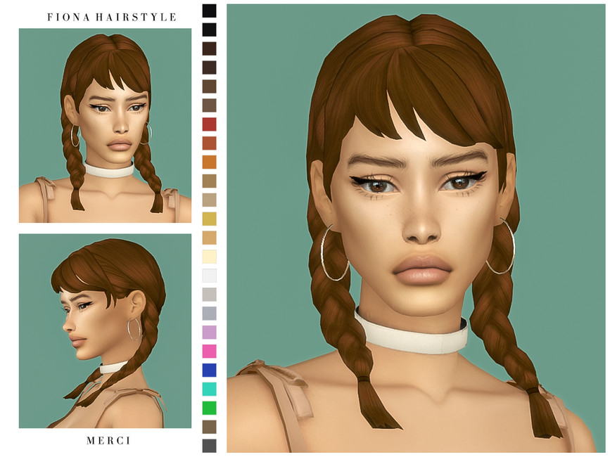 The Sims Resource - Fiona Hairstyle