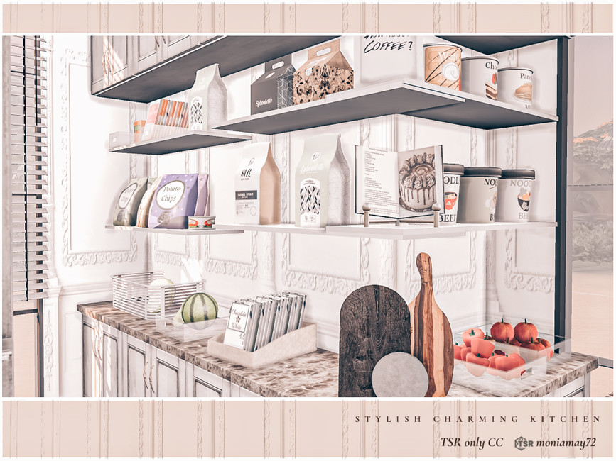 The Sims Resource - Stylish Charming Kitchen TSR only CC