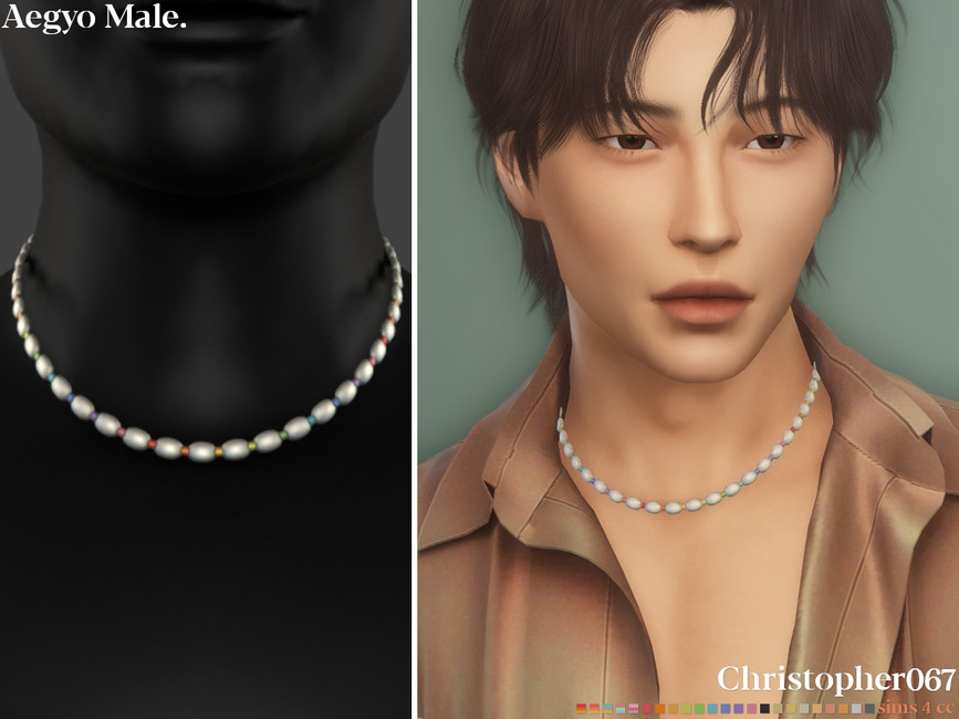 The Sims Resource - Aegyo Necklace - Male