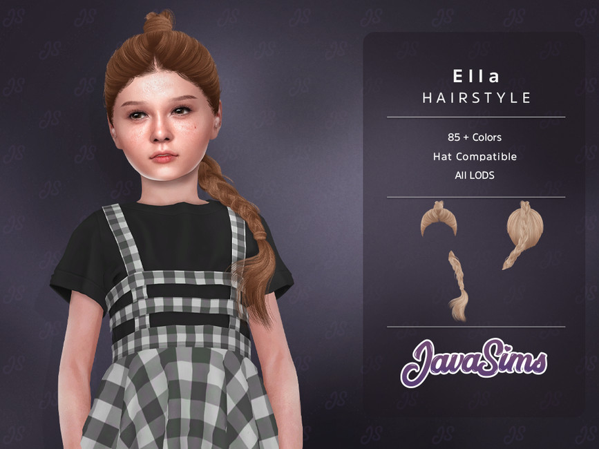 The Sims Resource - Ella (Child Hairstyle)