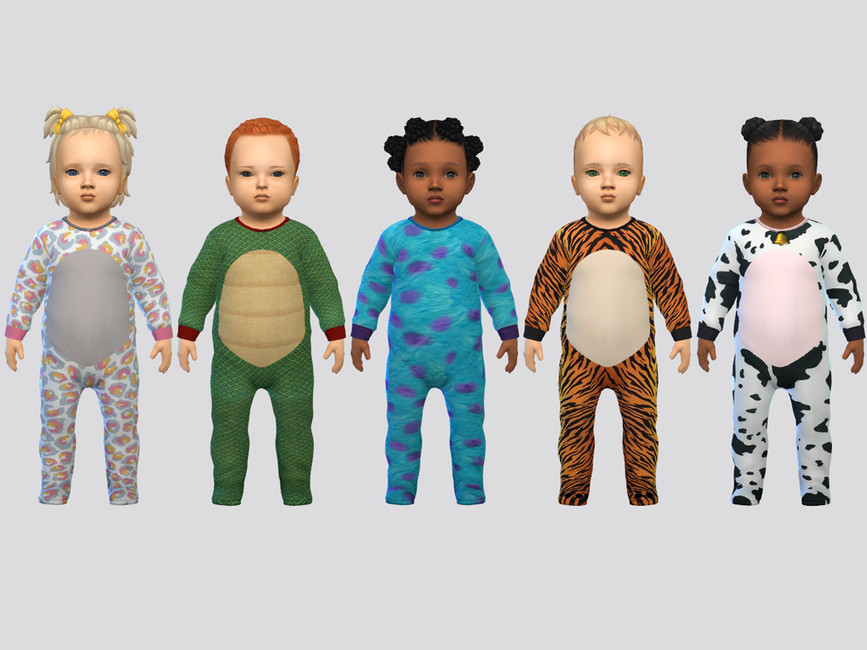 The Sims Resource - Infant Printed Onesie
