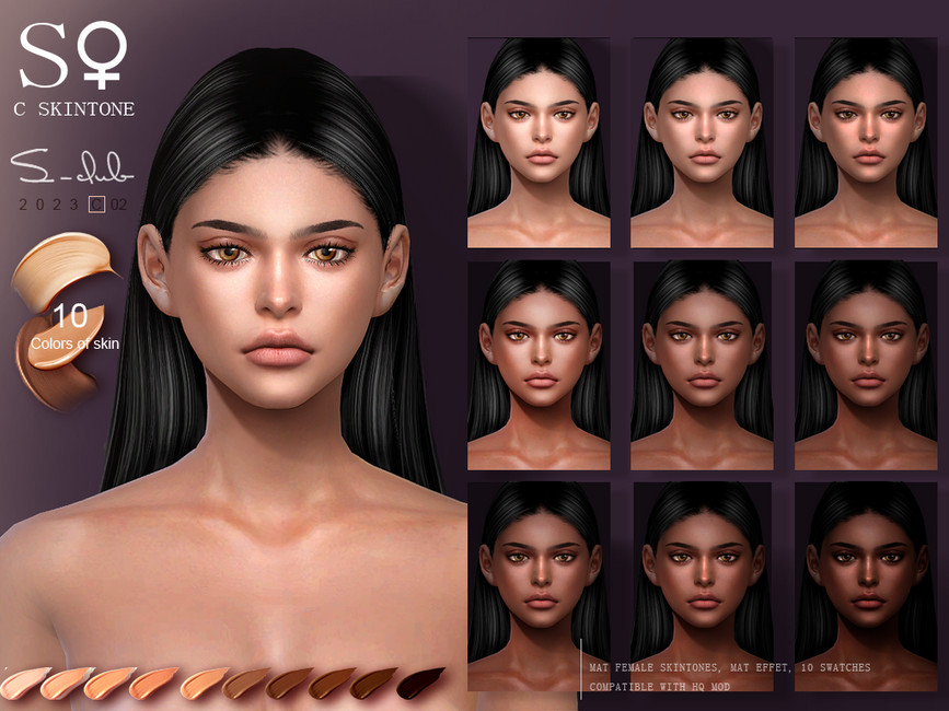 The Sims Resource - Sunny female skintones 0623 by S-Club