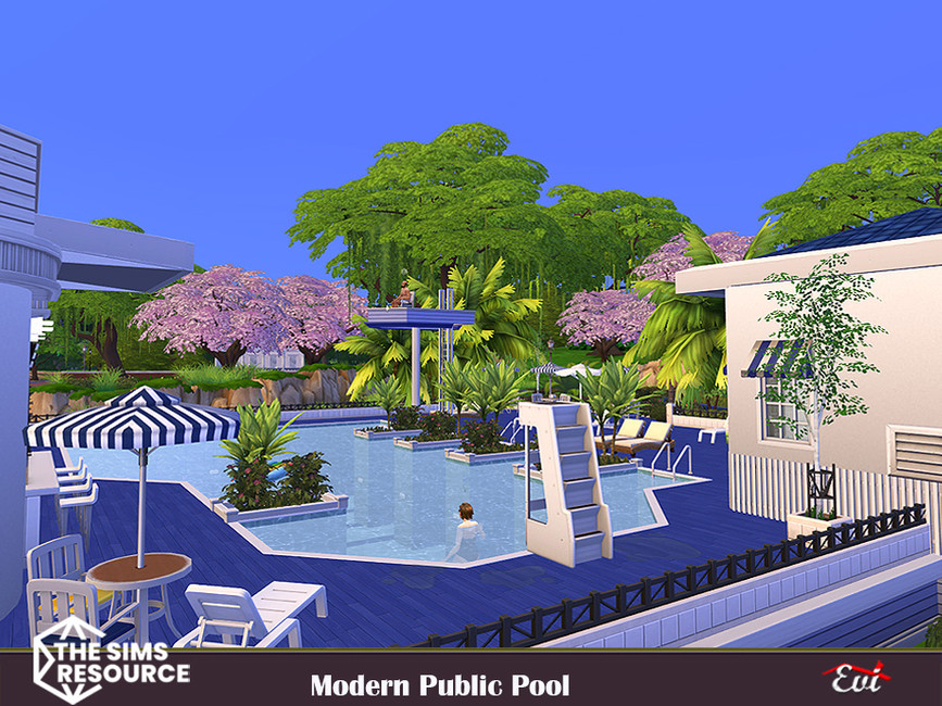 The Sims Resource - Modern Public Pool_No CC