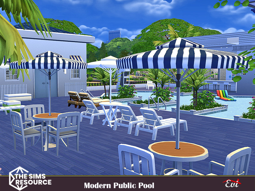 The Sims Resource - Modern Public Pool_No CC