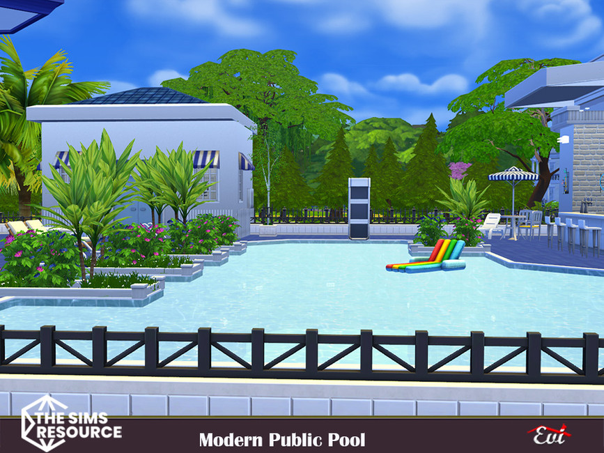 The Sims Resource - Modern Public Pool_No CC